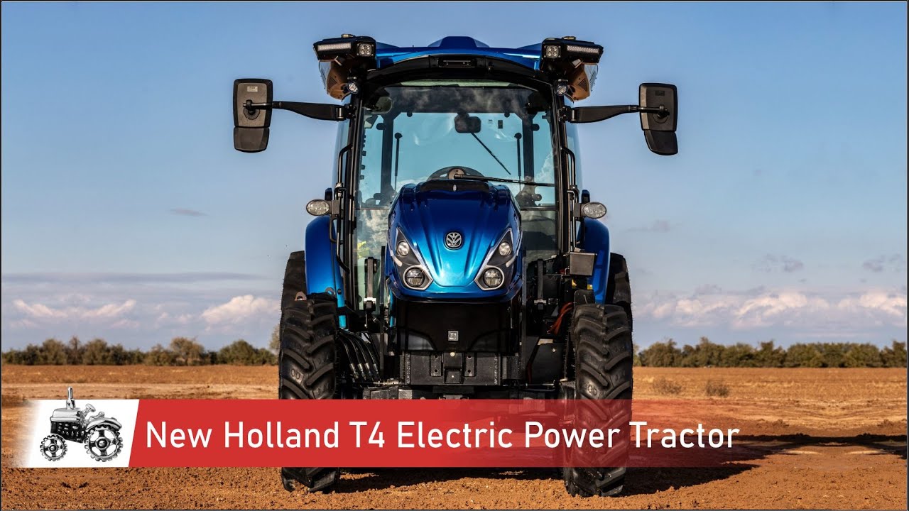 New Holland T4 Electric Power Autonomous Tractor - YouTube