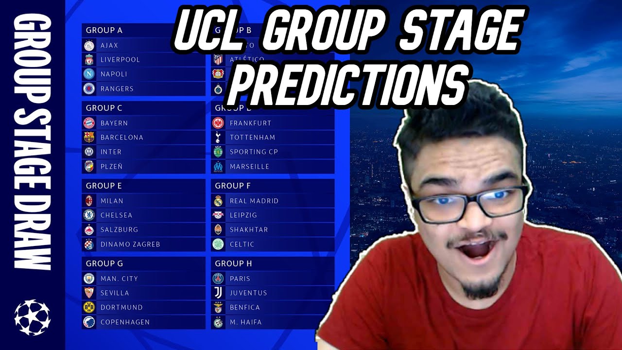 My UCL Group Stage PREDICTIONS | 22/23 Uefa Champions League ...