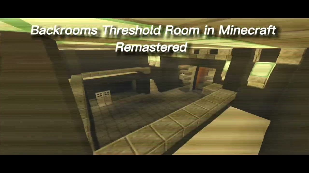 Minecraft backrooms threshold - YouTube
