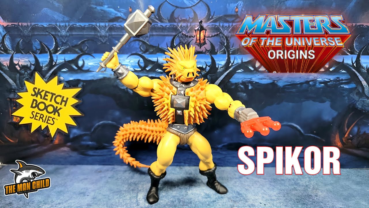 Masters of the Universe Origins Sketch Book Series SPIKOR Figure Review ...