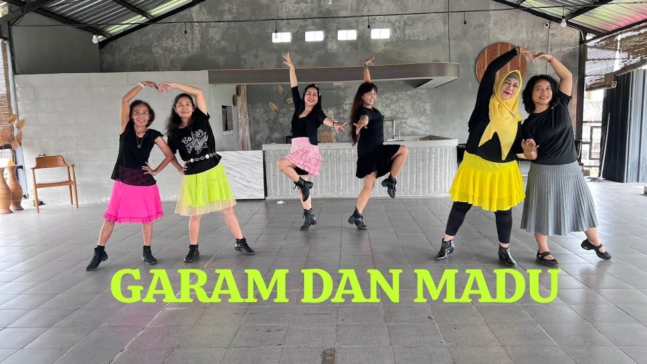 GARAM DAN MADU Line Dance, Choreo by Nena Moerina (INA), Demo ...