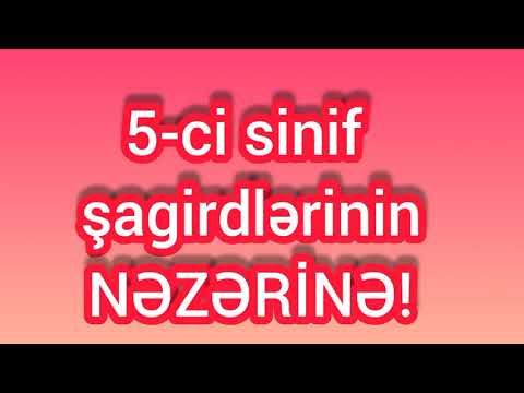 5-ci sinif riyaziyyat fənni üzrə olimpiadaya hazırlıq