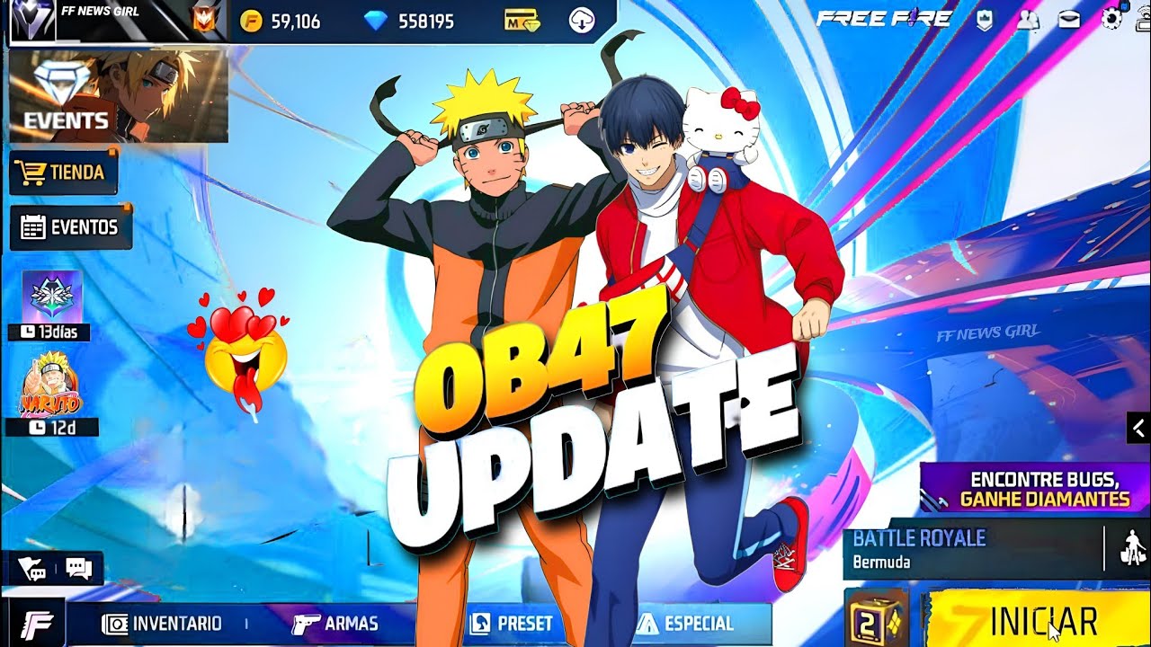 OB47 UPDATE NEW CHARACTER 🔥 | OB47 UPDATE FREE FIRE | FREE FIRE X BLUE ...