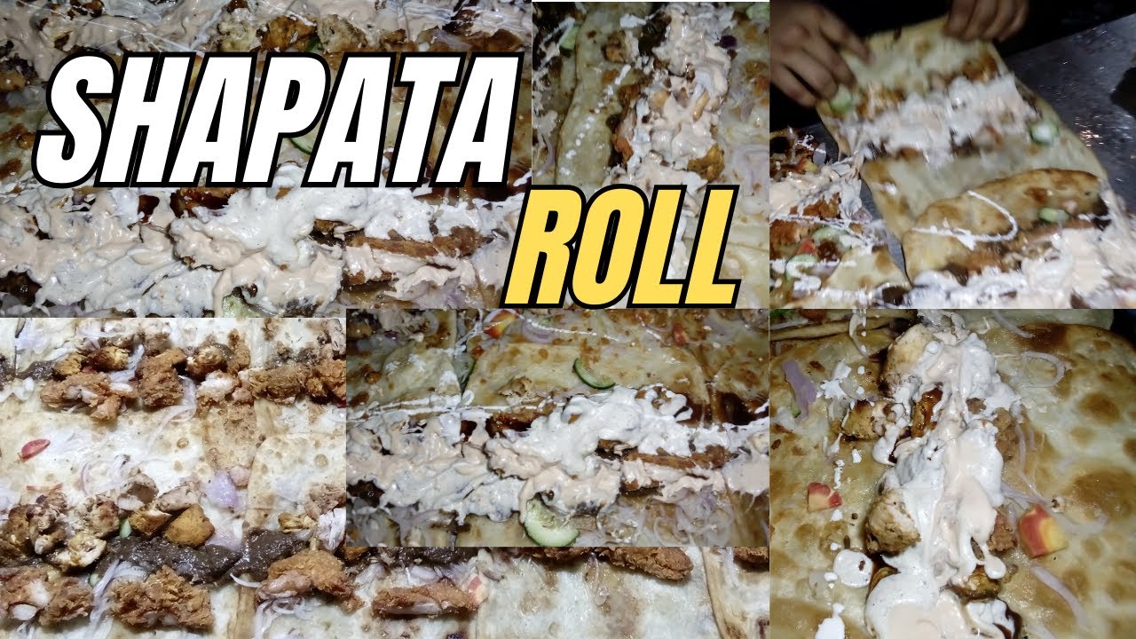 Paratha Shapata ROLL Best in Lahore very delicious \ Briyani king ...