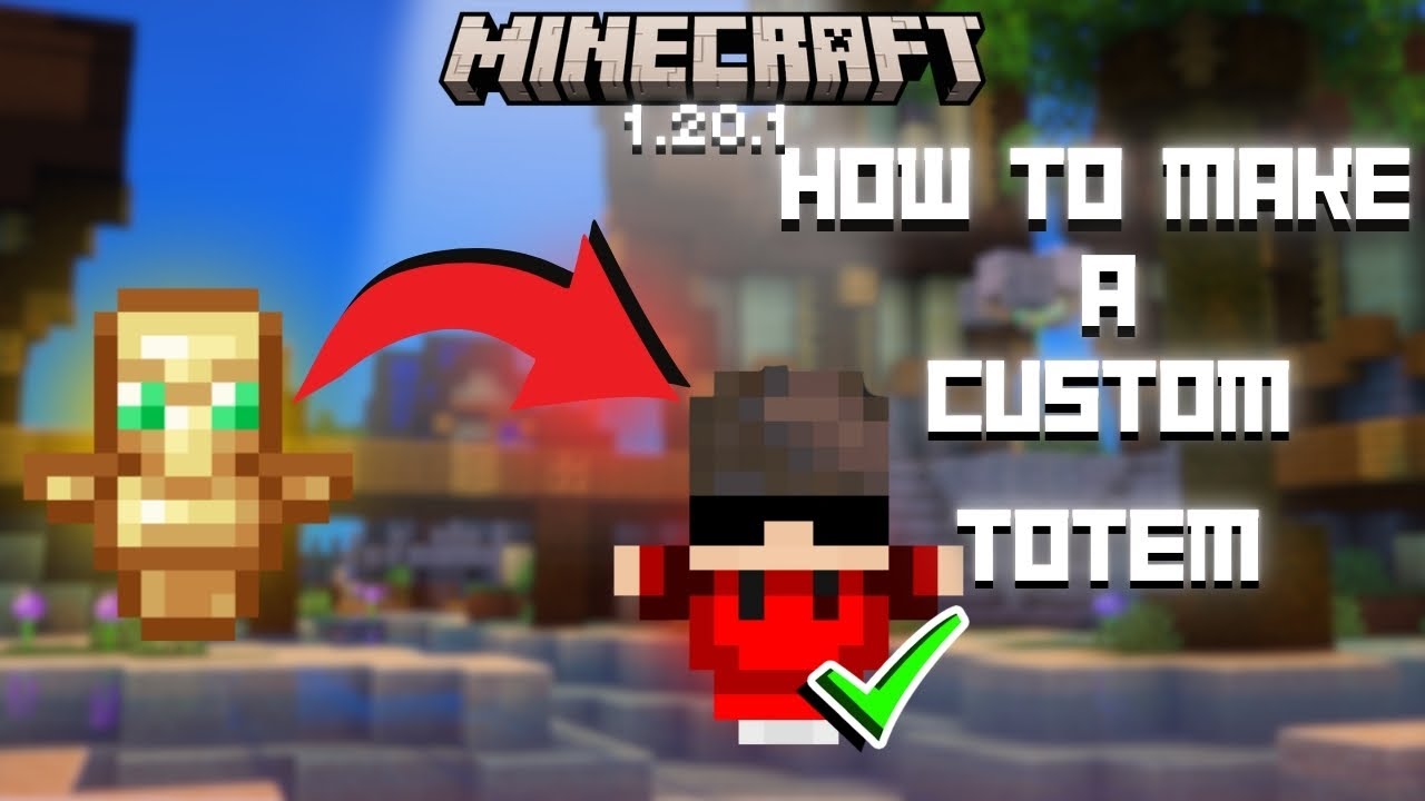 How to make a Custom Totem to your own Skin | 1.21 Minecraft Java ...