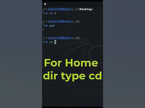 How to switch to root directory and home directory in kali linux # ...