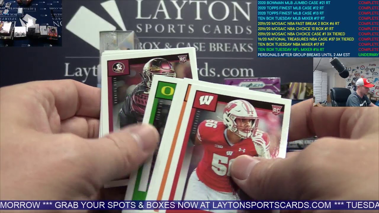1 Box 2020 Score NFL Break for Cameran W - YouTube