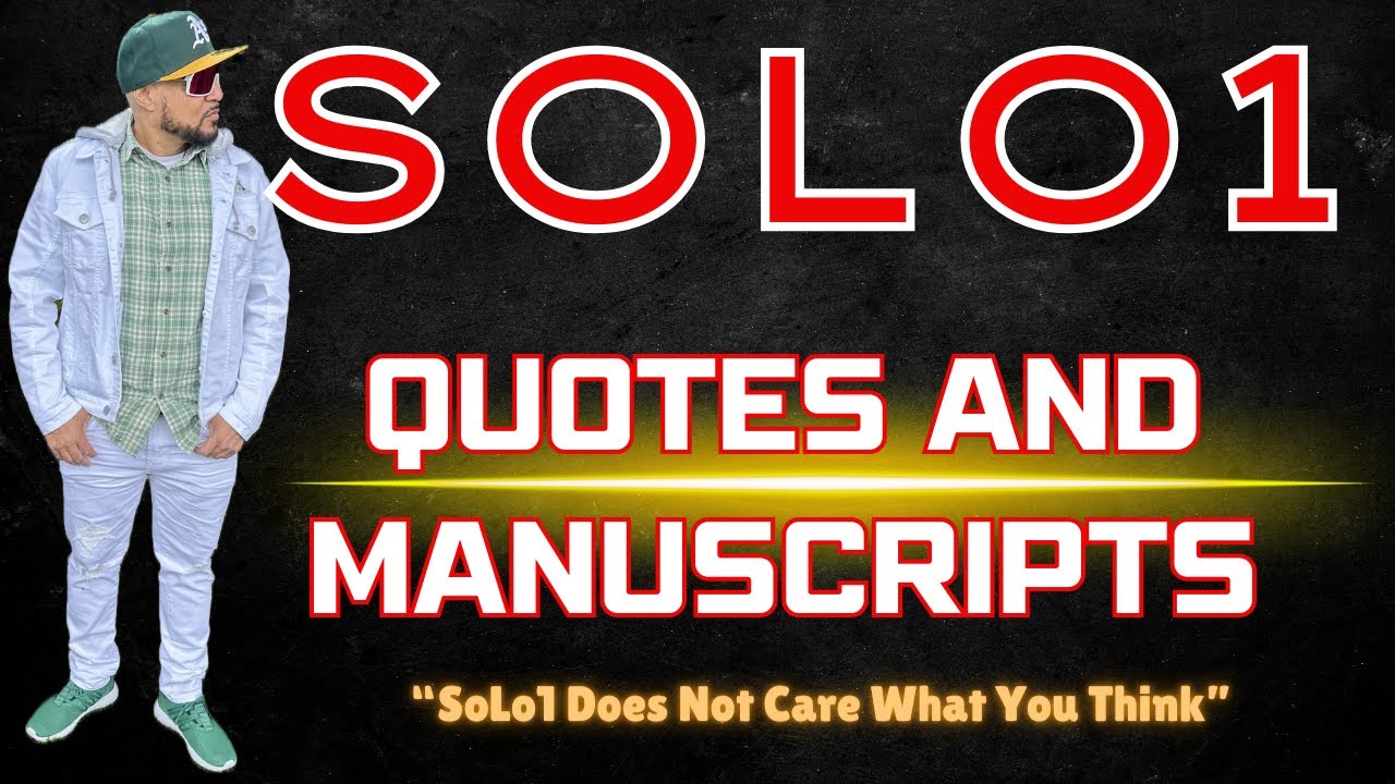 SoLo1 Does Not Care What You Think - YouTube