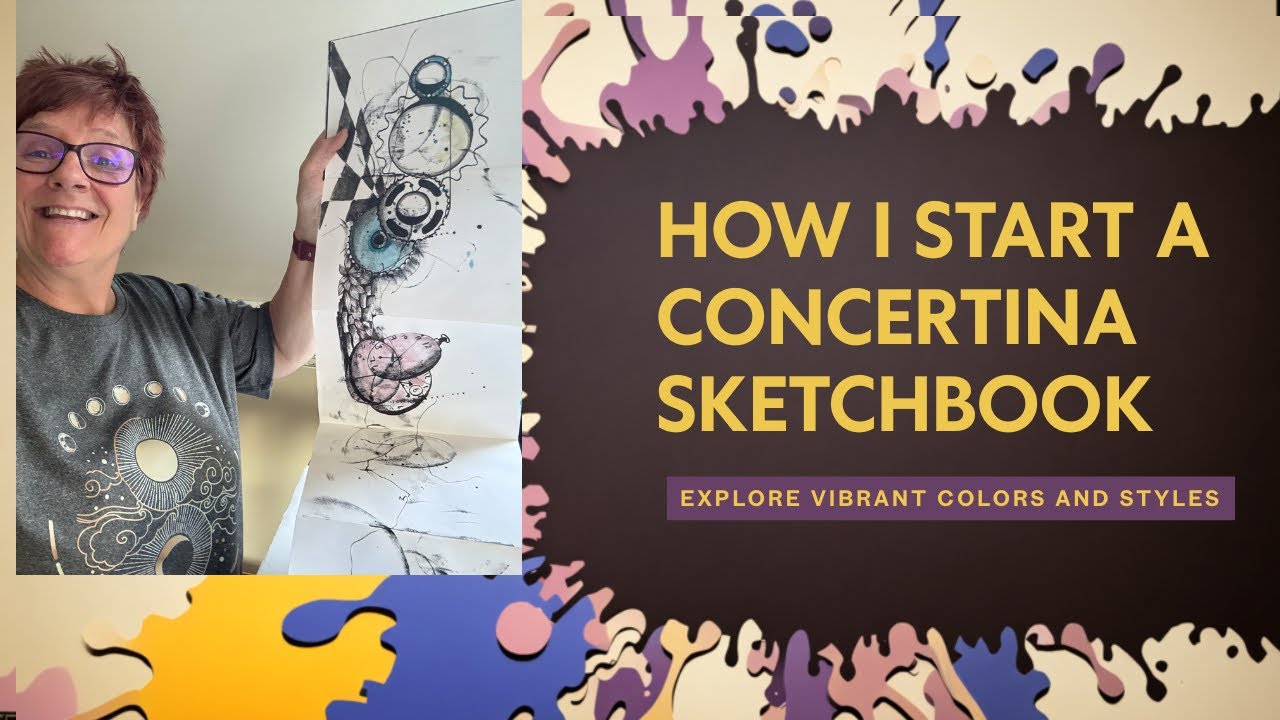 How to start off a concertina sketchbook #beginnerarttips # ...