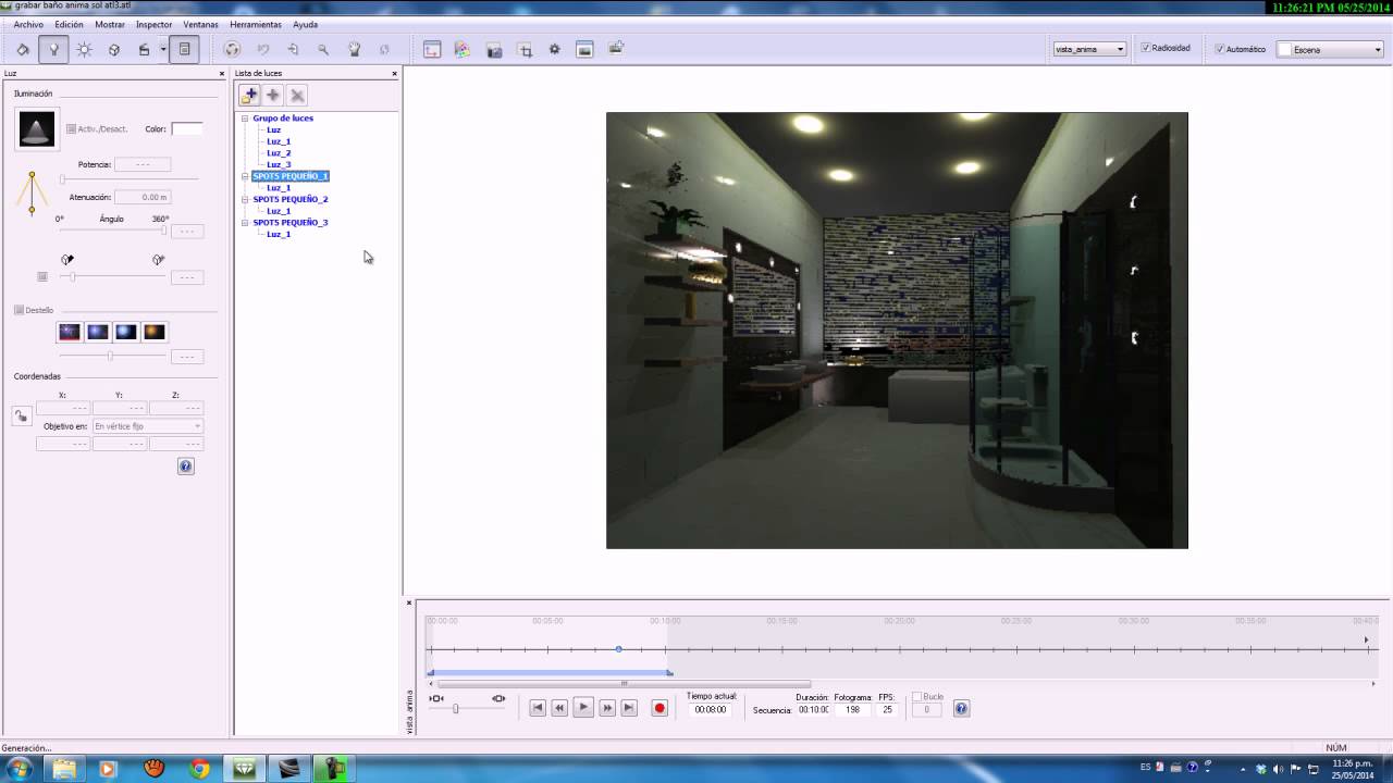 Artlantis 3 Animacion sol y luz - YouTube