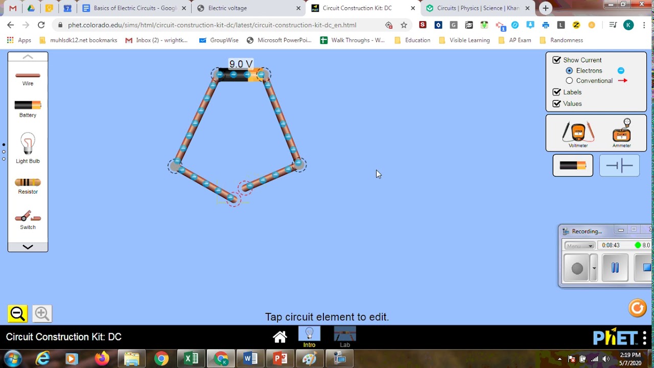 Circuit Construction Kit Simulation Demo - YouTube