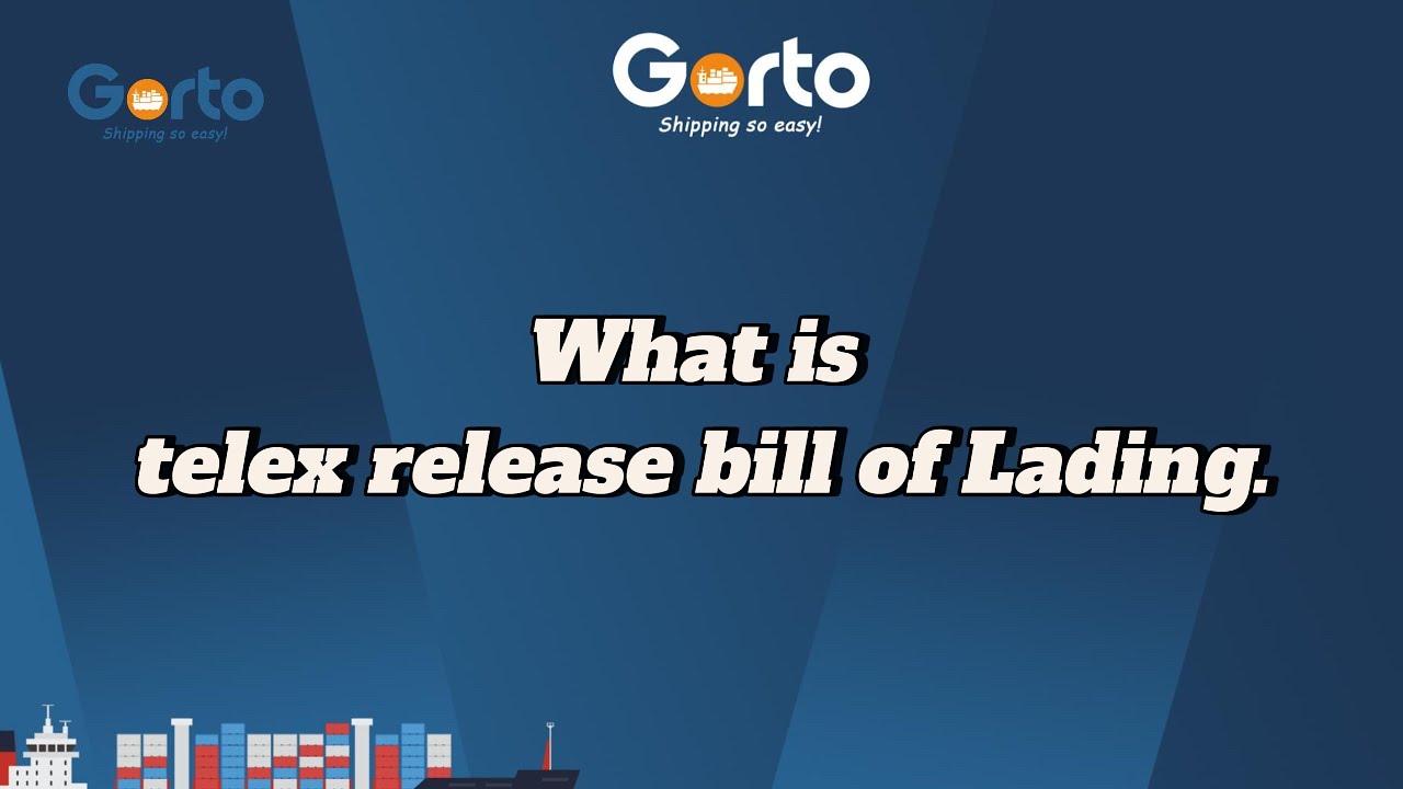 What Is Telex Release Bill Of Lading YouTube What Is Telex Release Bill Of Lading YouTube