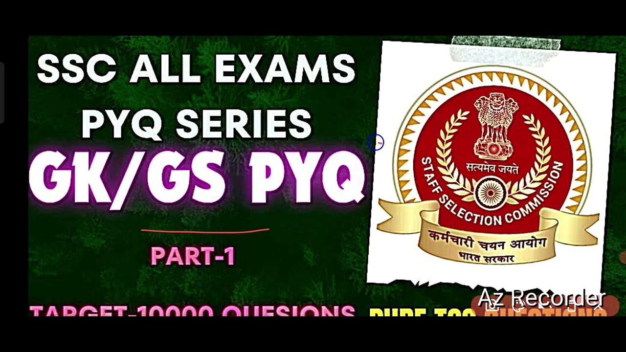 Ssc pyq's series all ssc exams pyq's Target 10K questions|PYQ| 🏆🏆 - YouTube