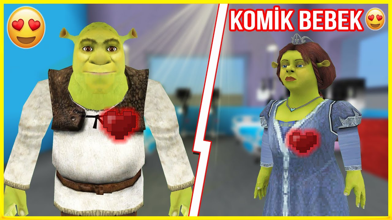 MİNECRAFT SHREK VE FİONA'NIN BEBEĞİ OLDU 😂 Minecraft Zengin Fakir ...