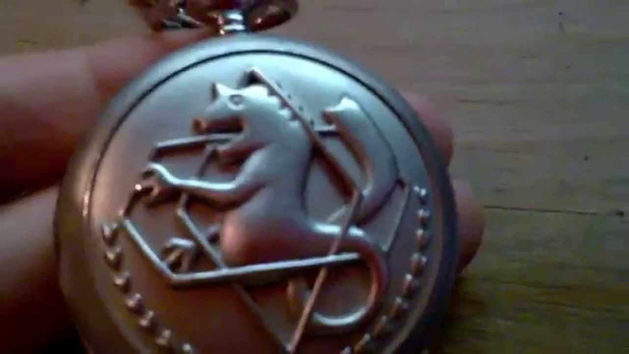 My FMA state alchemist pocket watch - YouTube