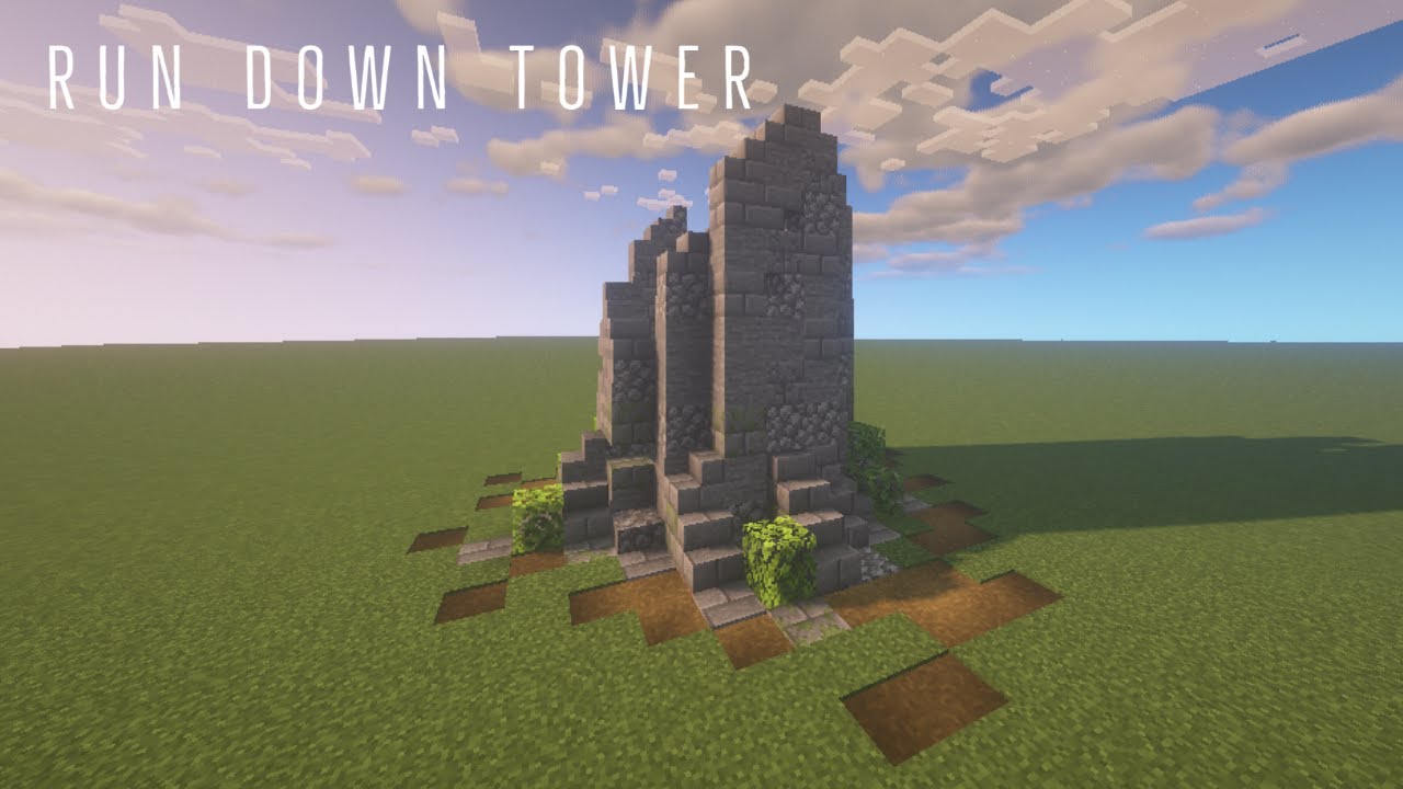Minecraft Build: Run Down Tower [1.15.2] - YouTube