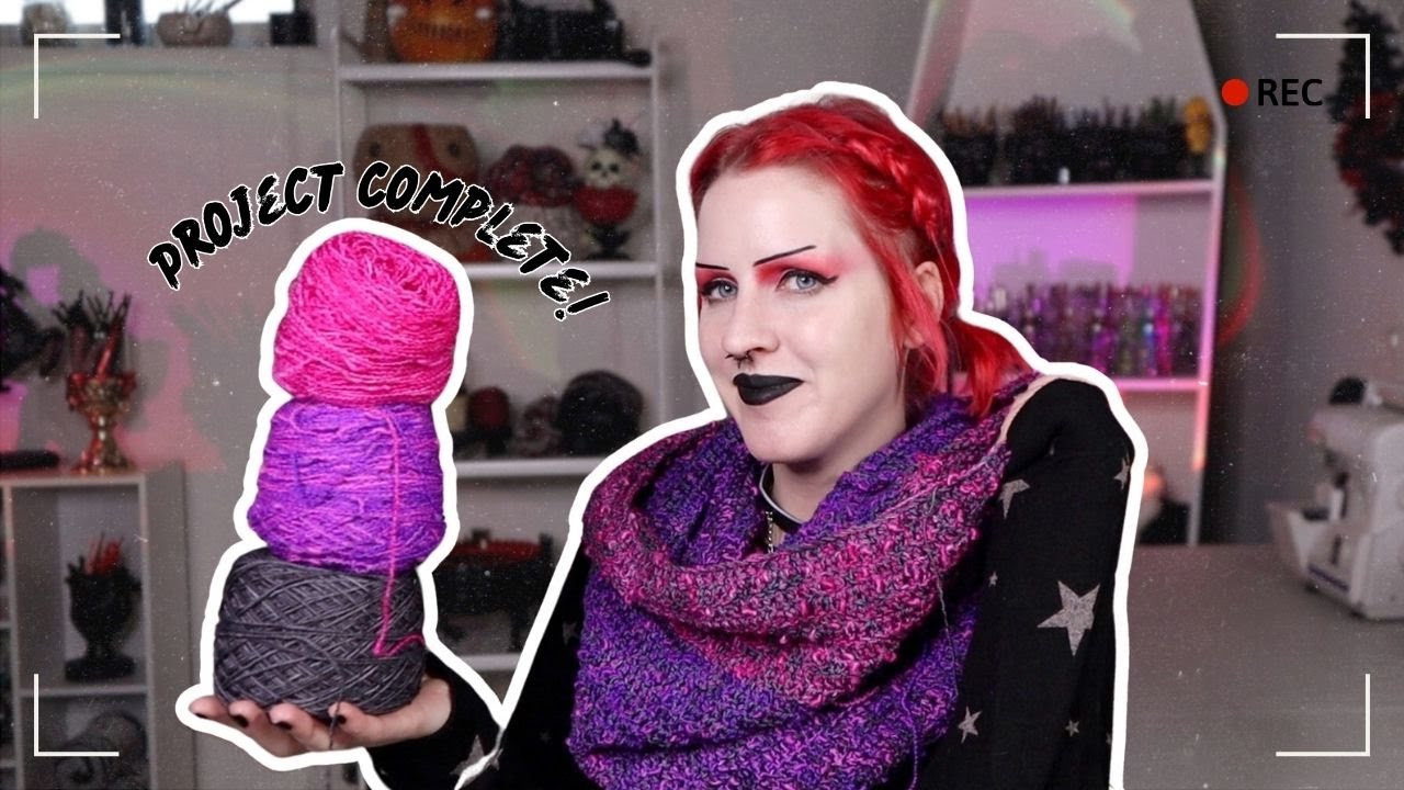Finished Mood Snood Crochet Along Project! - YouTube