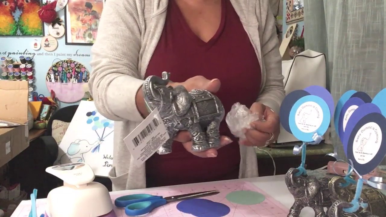 Affordable Elephant Baby Shower Favors from Dollar Tree - YouTube