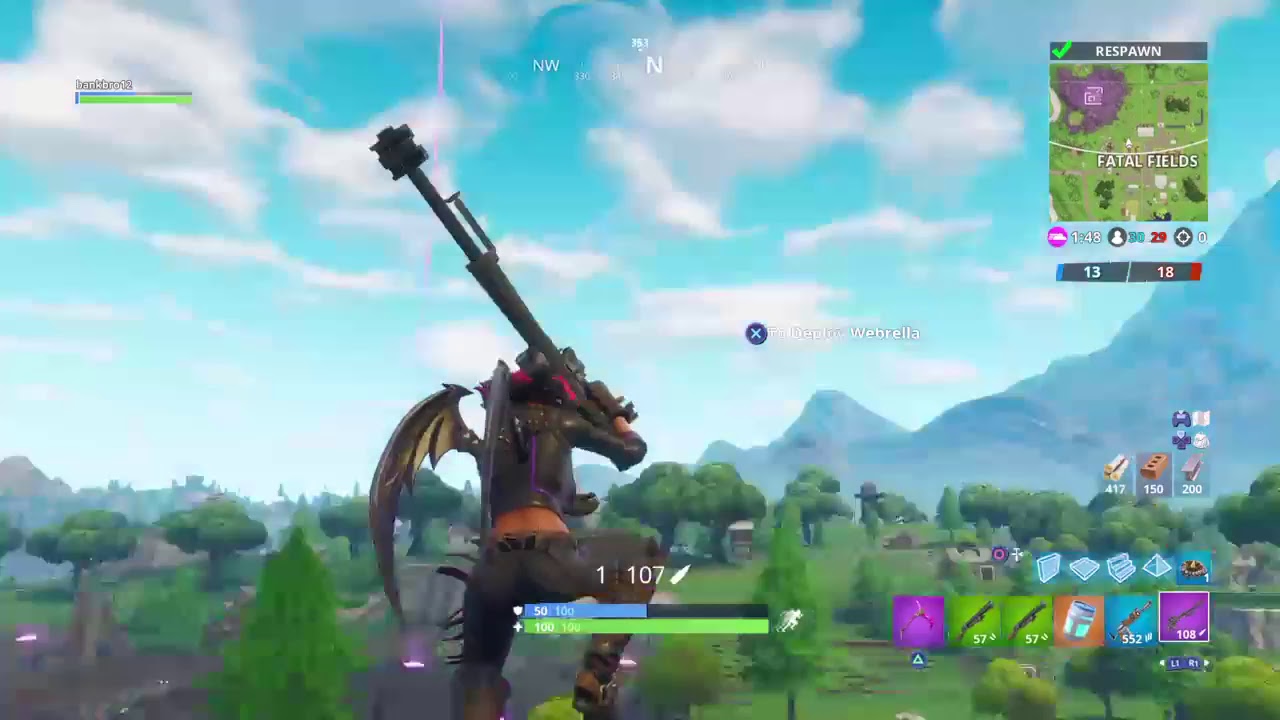 Fornite unlocking calamity pickaxe - YouTube