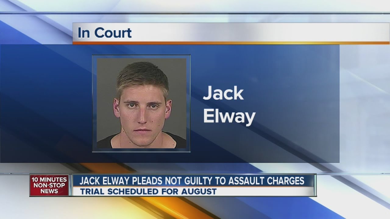 Jack Elway pleads 'not guilty,' trial date set - YouTube