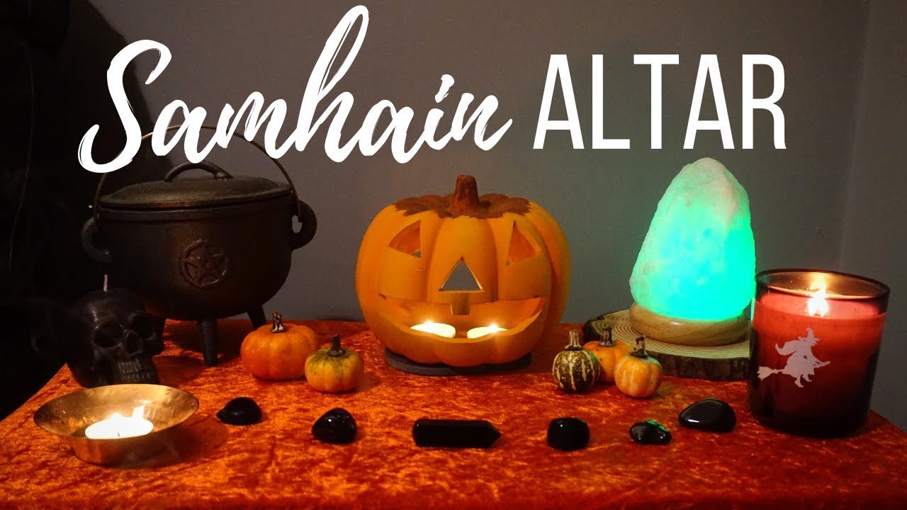 Samhain Altar Set-Up ║ Halloween 2019 - YouTube