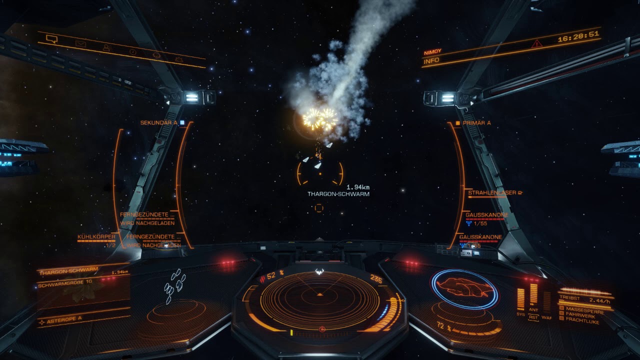 Elite Dangerous Cyclops THargoid with Krait MKII - YouTube
