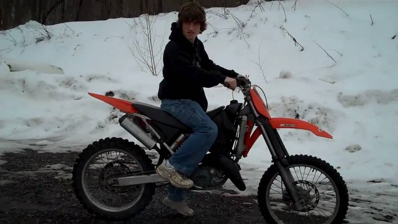 First ride on my 99 KTM 125sx after top and bottom end rebuild - YouTube