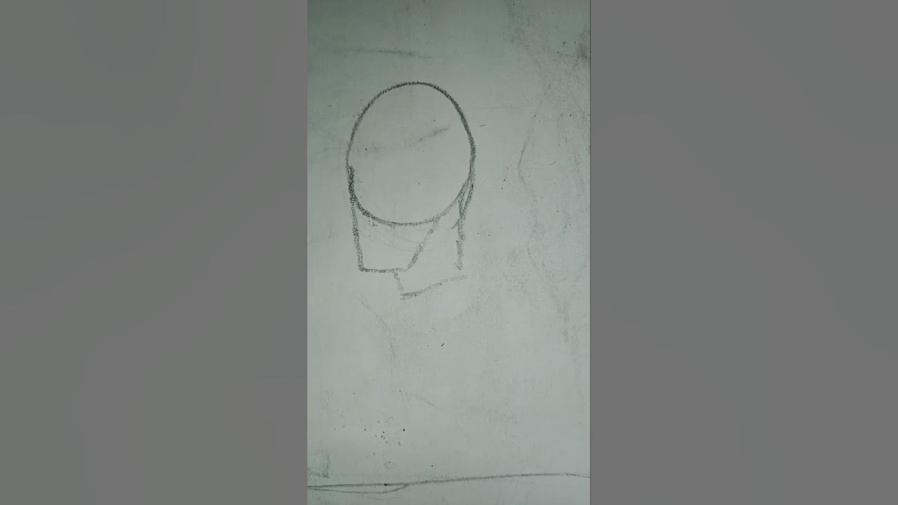 How to draw basic structure of face #shorts - YouTube