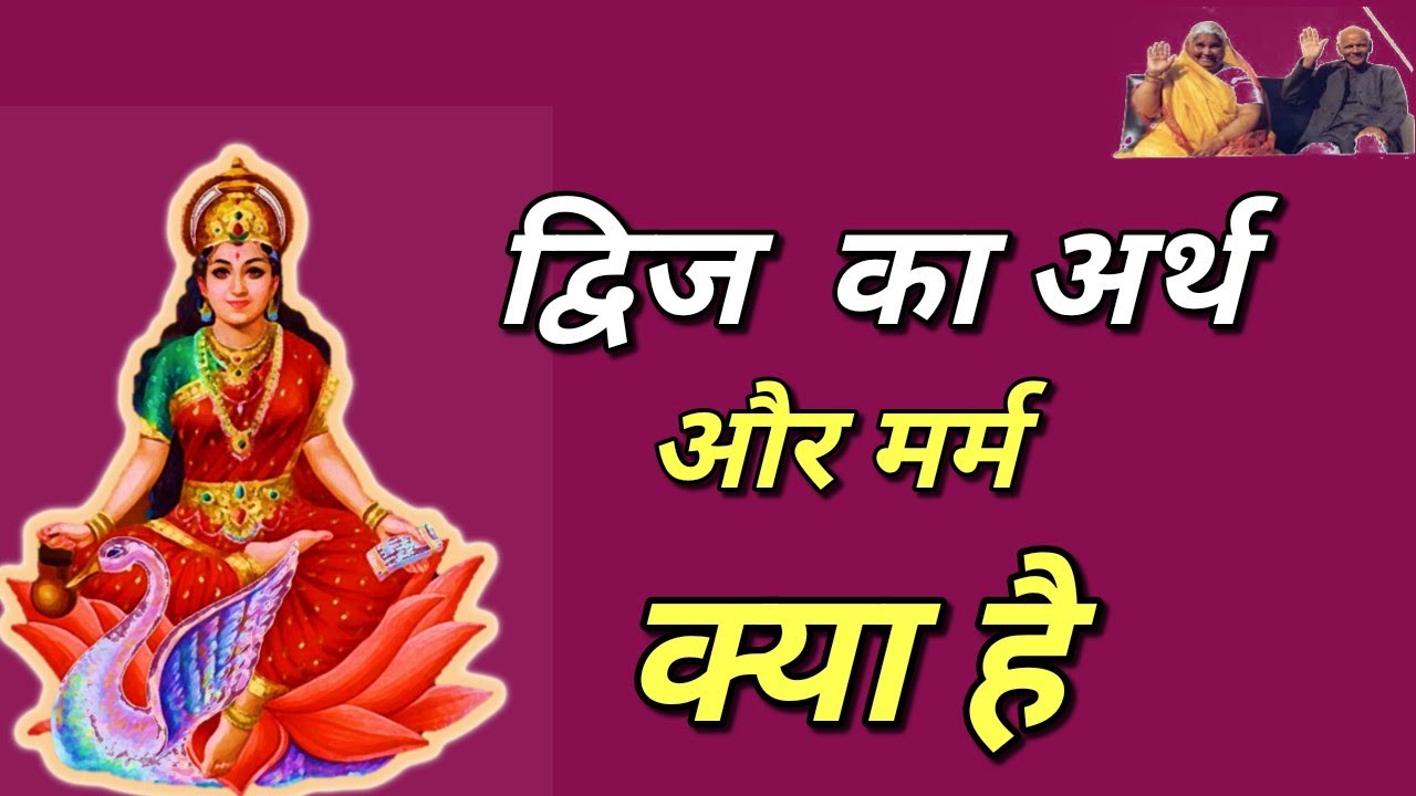 सनातन धर्म मे द्विज का अर्थ और महत्व।dwij ka arth kya hai? manushya ...