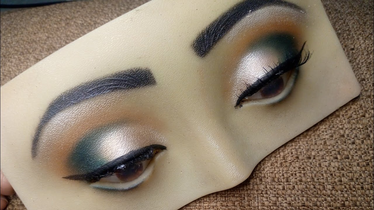 Kahi green with silver eyes | sharp corners with soft lid makeup ...