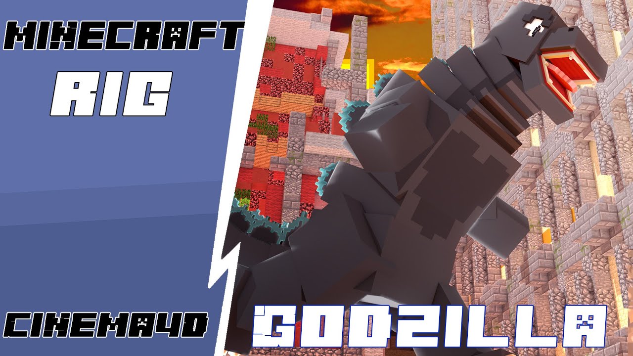 Minecraft Godzilla🐲 Rig [Godzilla] [C4D] - YouTube