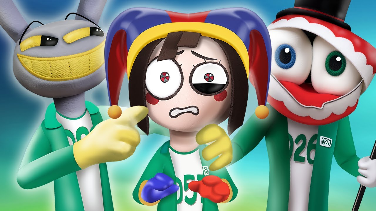 POMNI AND JAX IN SQUID GAME! THE AMAZING DIGITAL CIRCUS TOYS SHOW - YouTube
