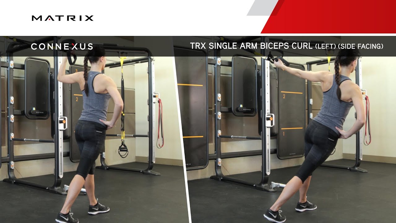 Connexus - TRX Single Arm Biceps Curl (Left) (Side Facing) - YouTube