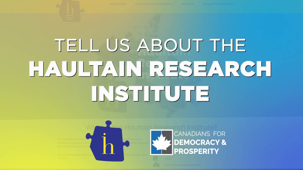 Who is the Haultain Research Institute? - YouTube