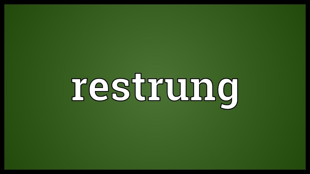 Restrung Meaning - YouTube