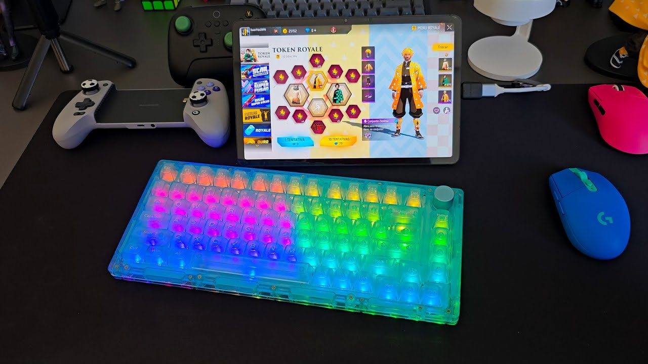 MONTANDO UM SETUP GAMER MOBILADOR COM TABLET E JOGANDO FREE FIRE E ...
