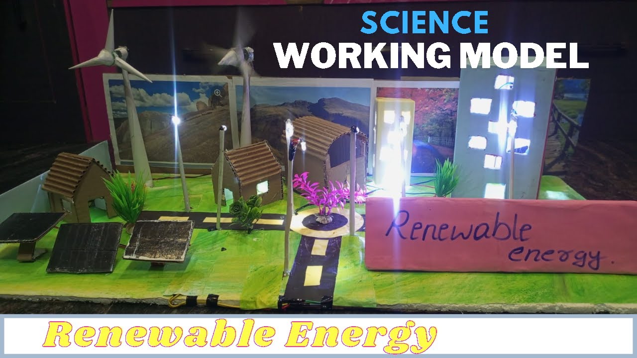 Renewable Energy Working model of Science | Working model for Science ...