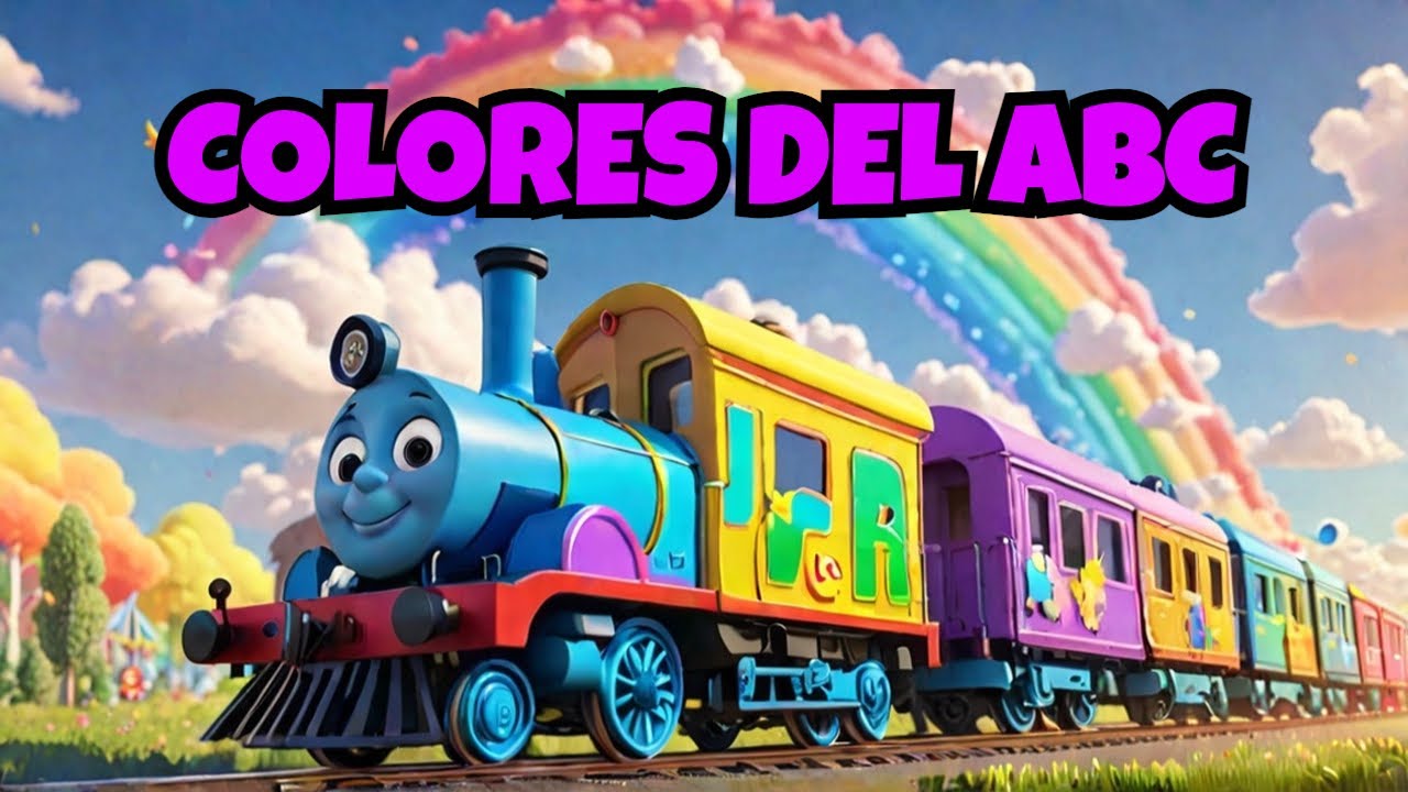 🚂 Canción del Tren del Abecedario | Aprende el ABC con Colores y Música ...