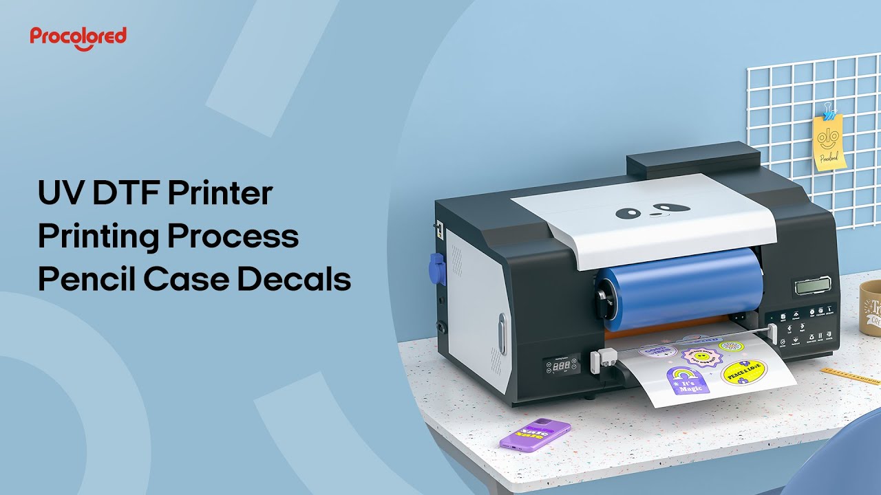 Procolored VF13 Pro UV DTF Printer Printing Process | Pencil Case ...