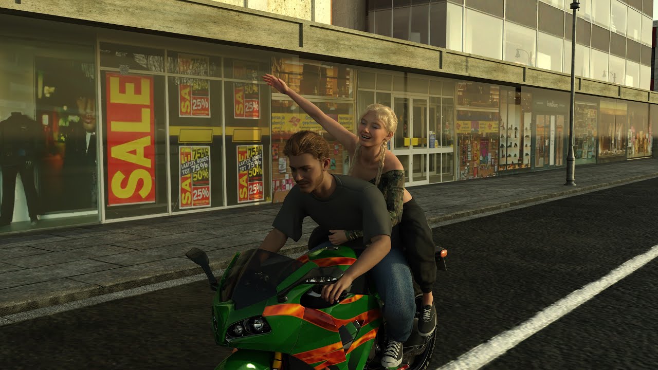 Cascade Falls. Animating a motorcycle ride. part1 - YouTube