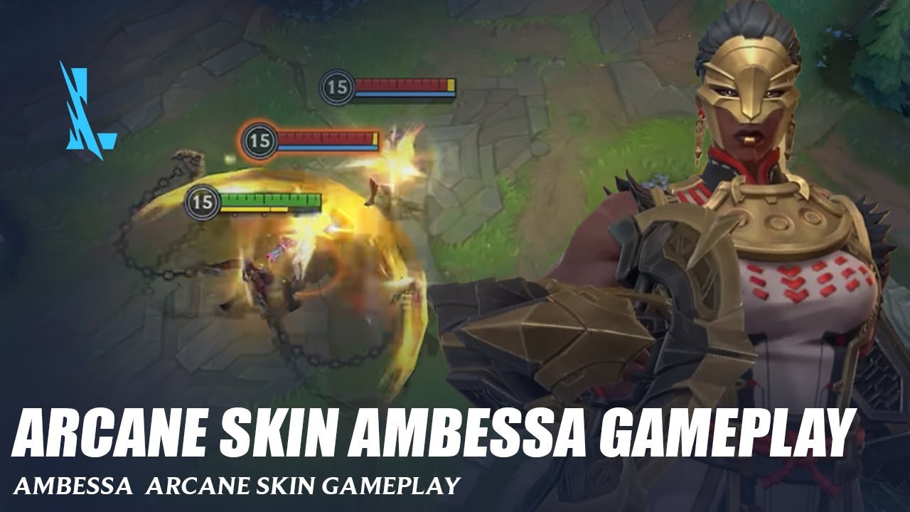Arcane Skin Ambessa Gameplay - Wild Rift - YouTube