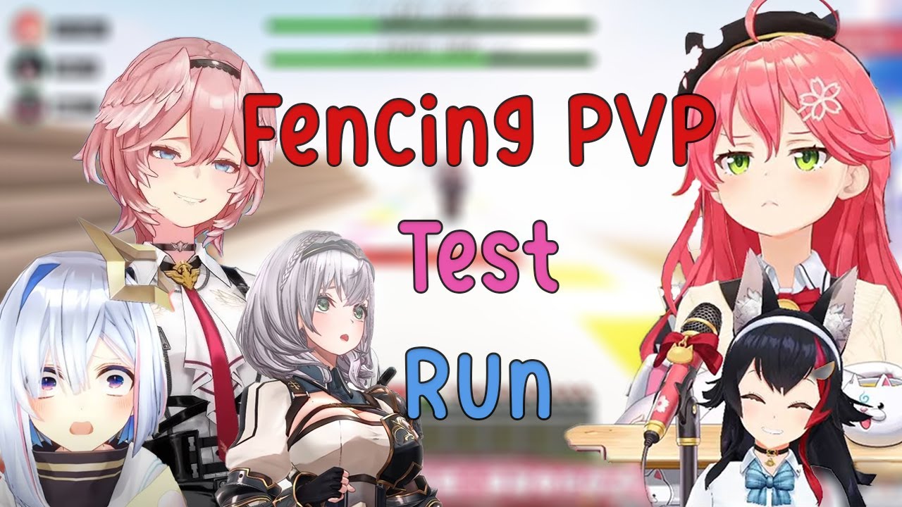 Sport Festival Fencing PVP Test Run, Miko Mio Lui Noel Kanata!! - YouTube