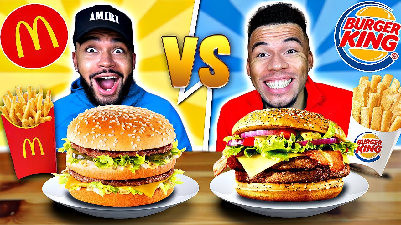 BURGER KING VS MCDONALDS CHALLENGE !!! - YouTube