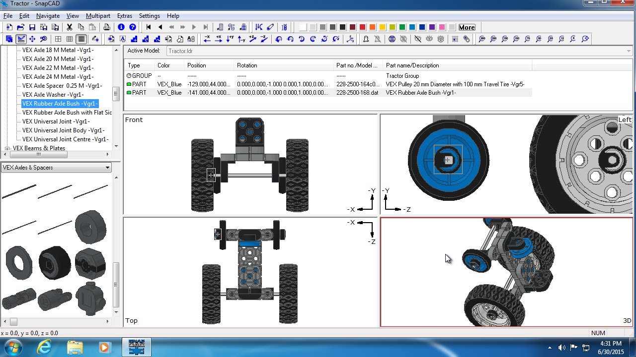 SnapCAD 5 - Positioning Parts - YouTube