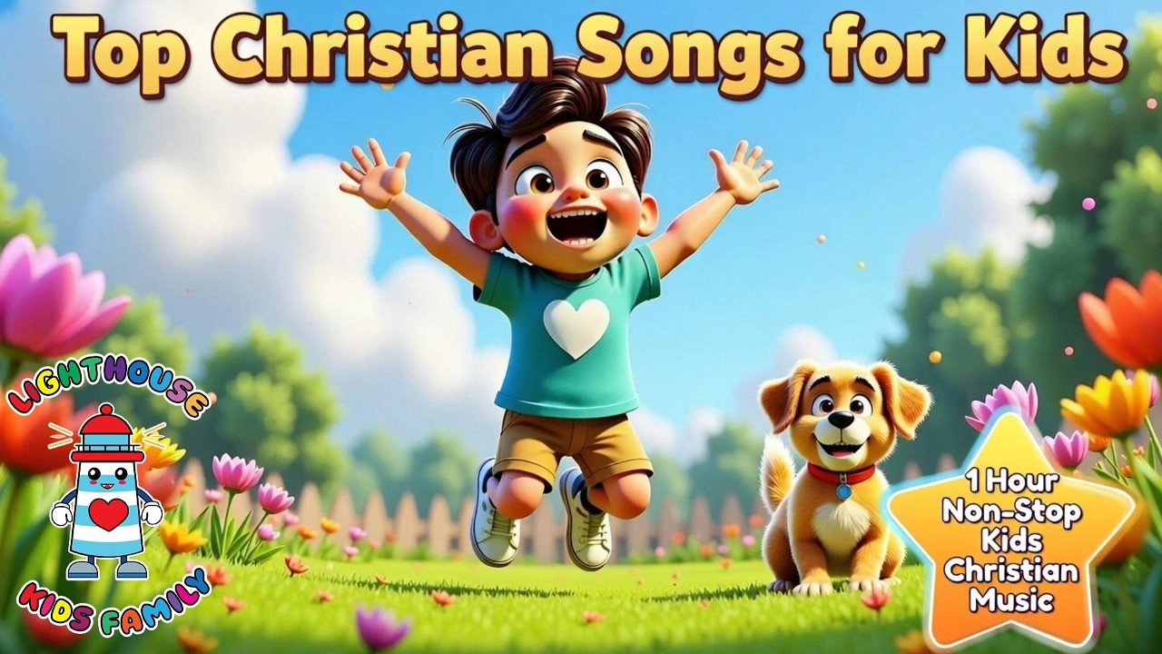 1 Hour Non-Stop Kids Christian Music Kids Christian Song with Moving ...