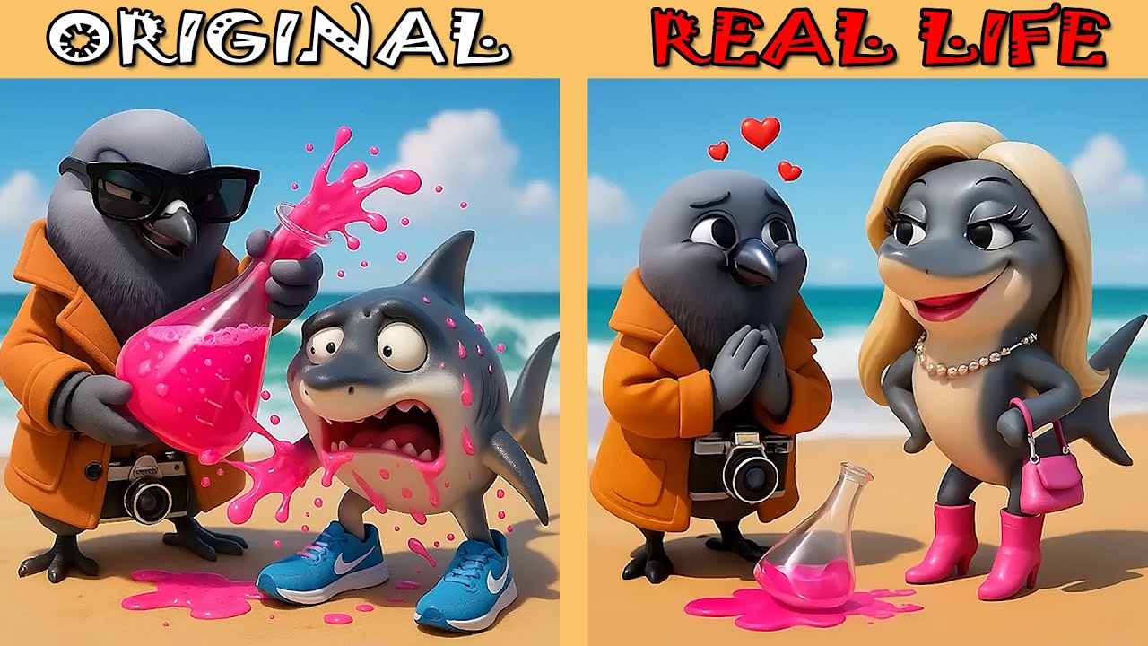 Brainrots Memes Love Transformation | Brainrot Original vs Real life ...
