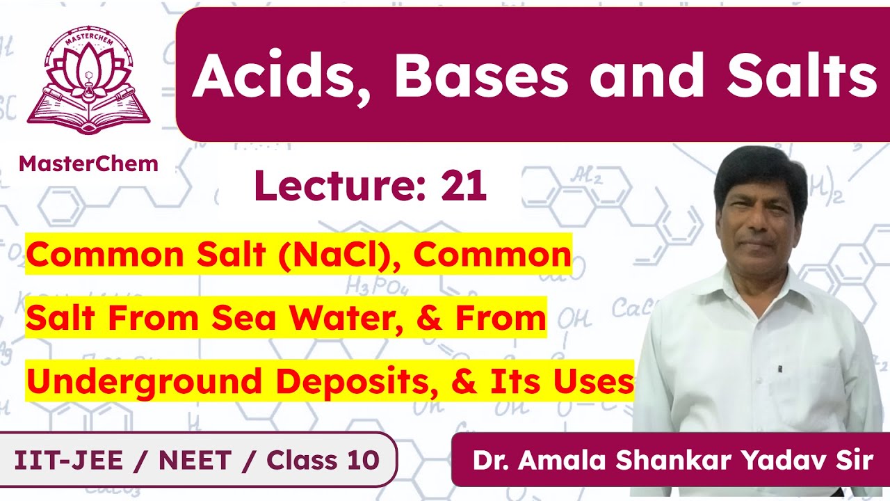 Class 10th: Common Salt (NaCl), Common Salt From Sea Water, & From ...