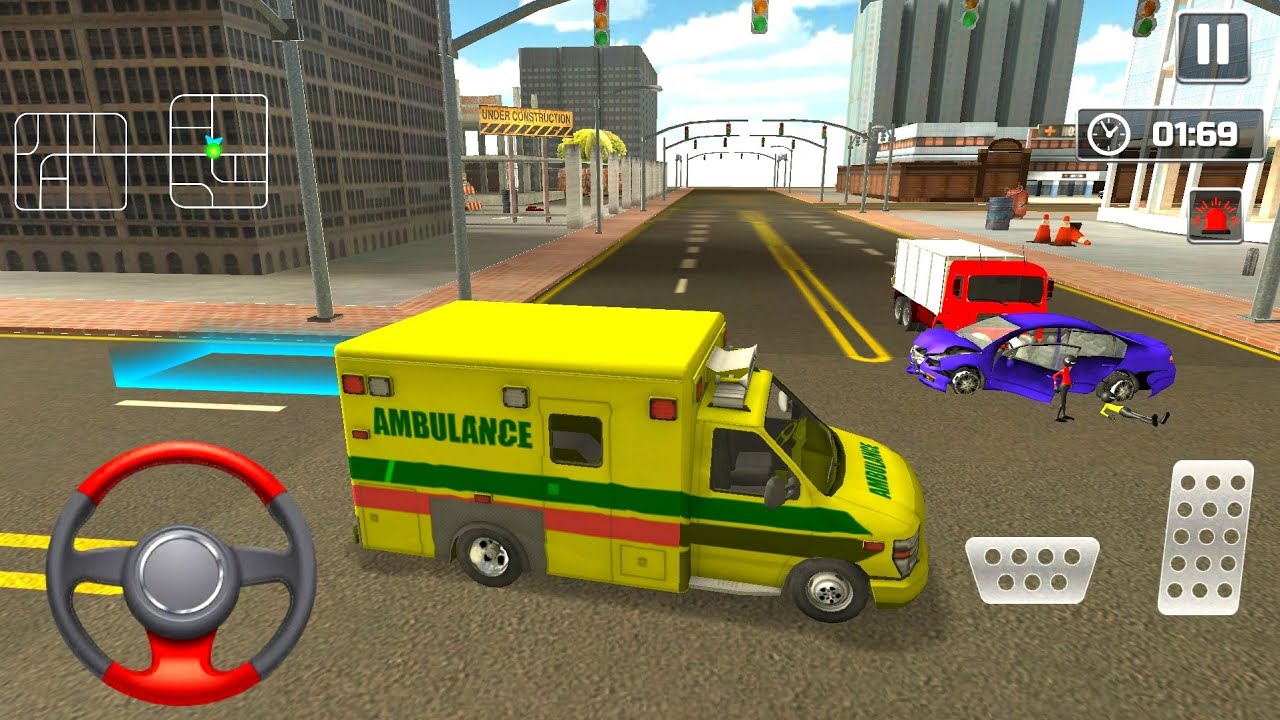 Spider Man Ambulance - Stick Man Ambulance Rescue - Ambulance Games ...