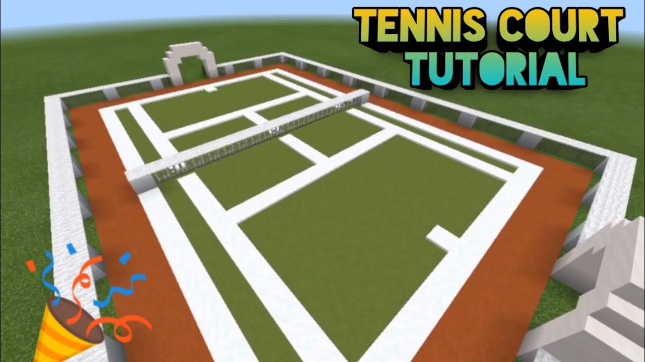 How to Make a Tennis Court| Minecraft Tutorial - YouTube