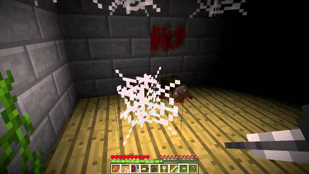 Minecraft Horror Map - Back To The Basement - Dying Cow Noises! - YouTube